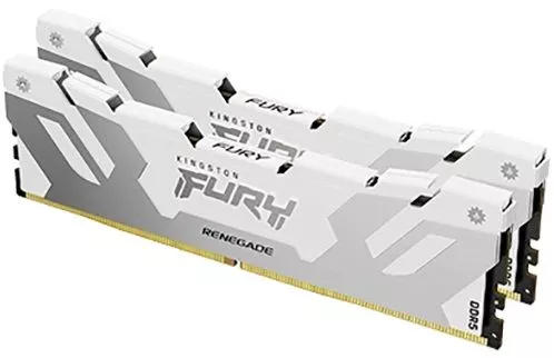 KINGSTON 32GB (2X16GB) DDR5 6800MT/S CL36 FURY RENEGADE SILVER/WHITE XMP MEMORIJA | KF568C36RWK2-32