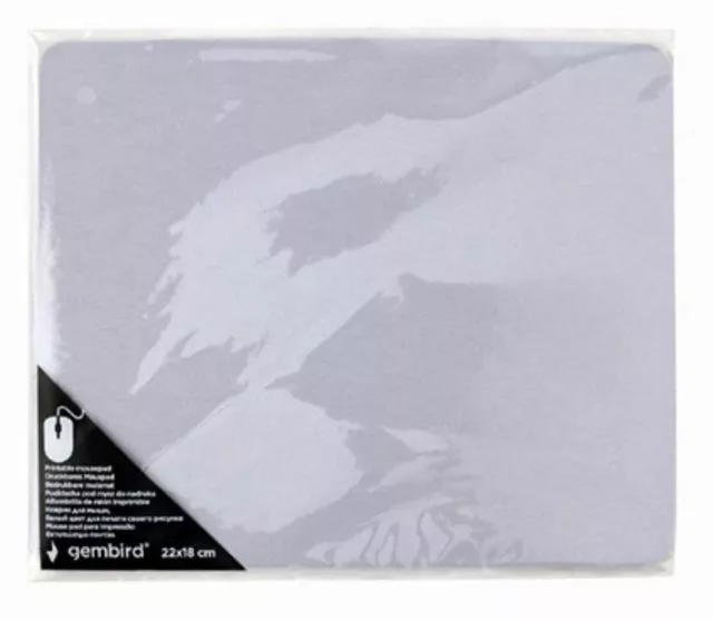 GEMBIRD PRINTABLE MOUSE PAD, SMALL (220 X 180 MM), WHITE | MP-PRINT-S