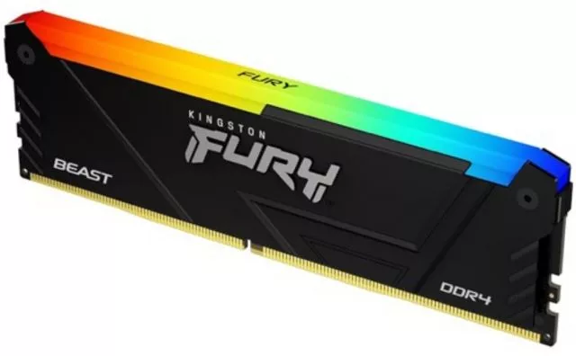 KINGSTON 8GB (1X8GB) DDR4 3200MT/S CL16 FURY BEAST RGB BLACK XMP DIMM MEMORIJA | KF432C16BB2A/8