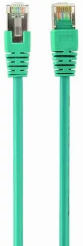 GEMBIRD FTP CAT5E PATCH CORD, GREEN, 2 M, FOIL SHIELDED, 8P8C, GOLD PLATED CONTACTS | PP22-2M/G