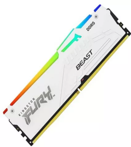 KINGSTON 16GB (1X16GB) DDR5 6800MT/S CL34 FURY BEAST WHITE RGB XMP DIMM MEMORIJA | KF568C34BWA-16