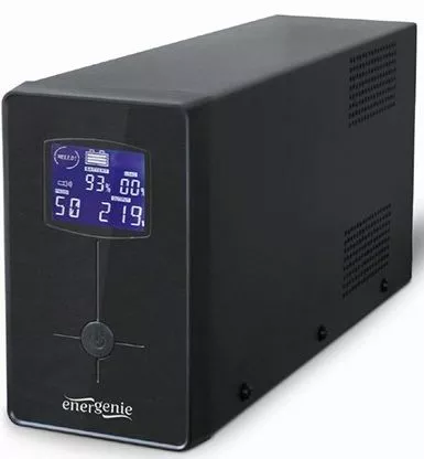 Gembird UPS with USB and LCD display, 1500 VA, black | EG-UPS-034