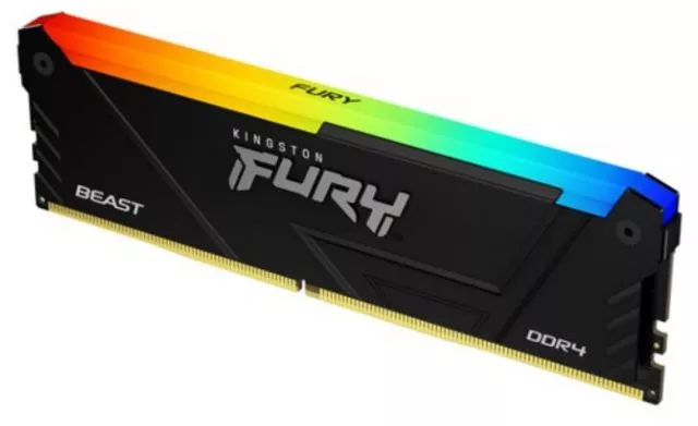KINGSTON 16GB (1X16GB) DDR4 3200MT/S CL16 FURY BEAST RGB BLACK XMP DIMM MEMORIJA | KF432C16BB2A/16