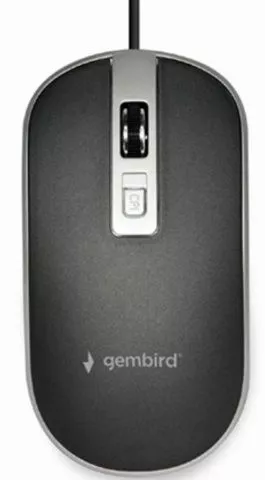 ERIFERIJE MIŠEVI GEMBIRD MUS-4B-06-BS GEMBIRD OPTICAL MOUSE, USB, BLACK/SILVER | MUS-4B-06-BS