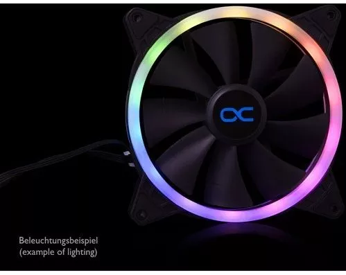 ALPHACOOL EISZYKLON AURORA LUX ARGB 140X140X25MM VENTILATOR