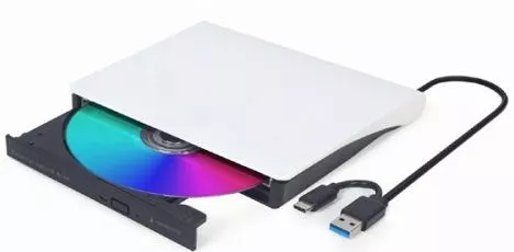 GEMBIRD EXTERNAL USB DVD DRIVE USB TYPE-C, USB 3.1 GEN.1 | DVD-USB-03-BW