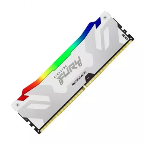 KINGSTON 16GB (1X16GB) DDR5 7600MT/S CL38 FURY RENEGADE SILVER/WHITE RGB XMP DIMM MEMORIJA | KF576C3