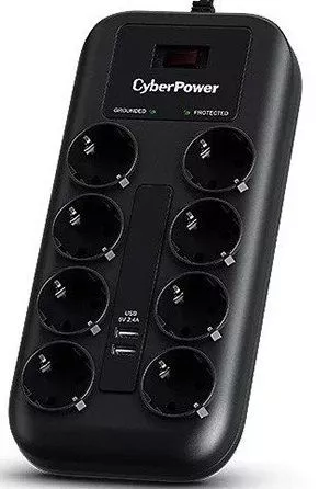 CYBERPOWER PRENAPONSKA ZAŠTITA 8X SCHUKO 1,8M KABL | P0820SUF0