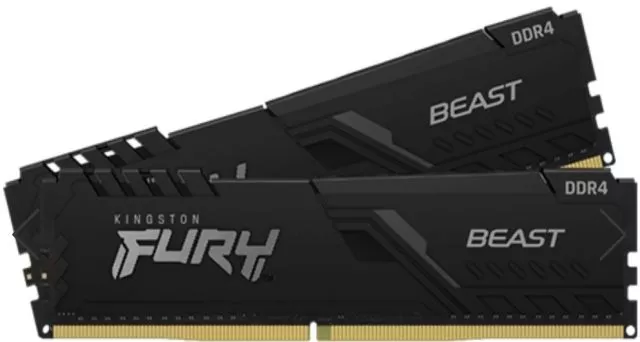 KINGSTON 16GB (2X8GB) DDR4 3200MT/S CL16 FURY BEAST BLACK MEMORIJA