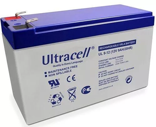 ULTRACELL BATTERY 12V / 9.0AH, UPS | UL9-12