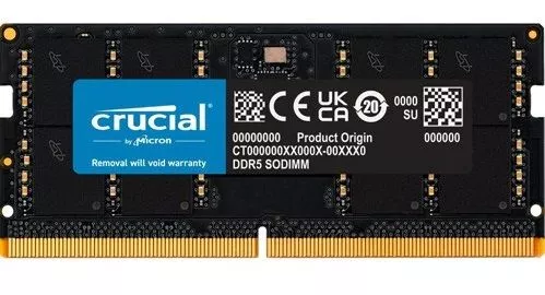 Crucial 16GB DDR5-5600 SO-DIMM memorija | CT16G56C46S5
