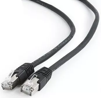 GEMBIRD FTP CAT6 PATCH CORD, 2M, BLACK | PP6-2M/BK