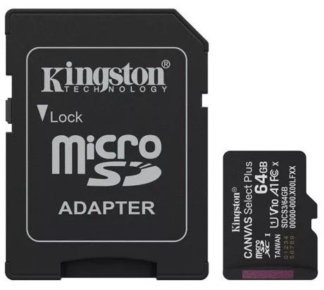 Kingston 64GB microSDXC Canvas Select Plus Gen3 memorijska kartica