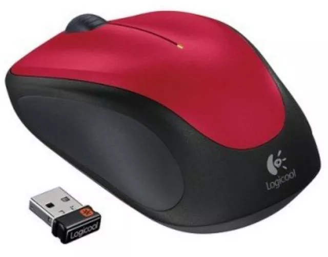 LOGITECH M235 BEŽIČNI OPTIČKI MIŠ USB 1000DPI 3 TASTERA CRVENA BOJA | 910-002496