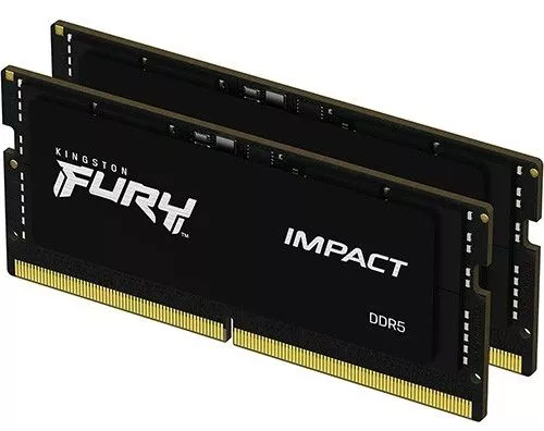 KINGSTON 32GB (2X16GB) DDR5 4800MT/S CL38 FURY IMPACT SODIMM MEMORIJA | KF548S38IBK2-32