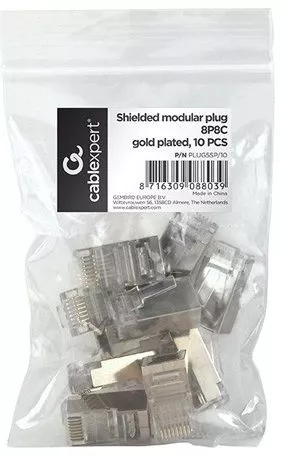 Gembird Modularni konektor 8P8C RJ45 LAN 10 kom | PLUG5SP/10