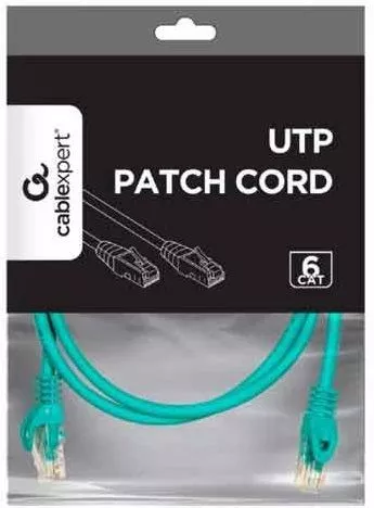Gembird UTP Cat6 Patch cord, 1 m, green PP6U-1M/G