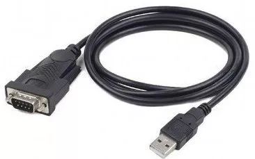 Gembird USB to DB9M serial port converter cable, black, 1.5 m