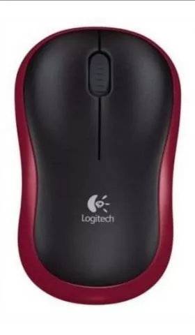 LOGITECH BEŽIČNI OPTIČKI MIŠ USB 1000DPI 3 TASTERA CRNO CRVENA BOJA | 910-002240
