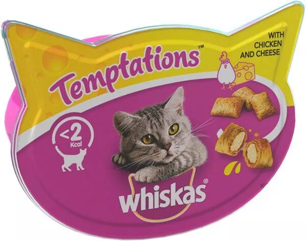 Temptations whiskas with chicken and cheese 60gr