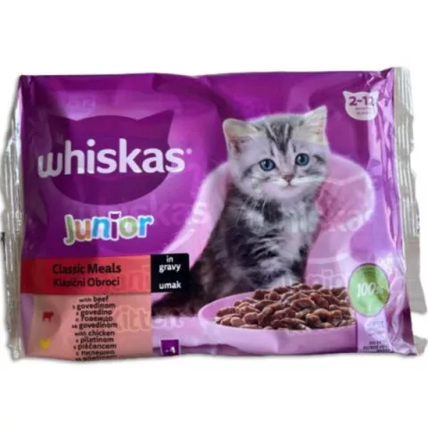 Whiskas multipack za macice Junior klasican izbor u sosu