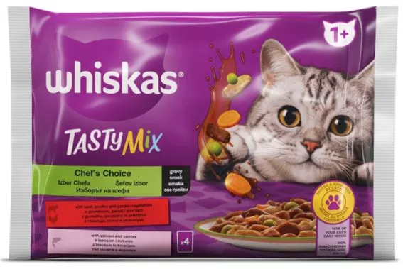 Whiskas TastyMix multipack za macke adult izbor kuvara u sosu