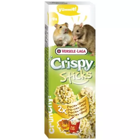 VERSELE LAGA CRISPY STICKS- 2 STICKS HAMSTER & RAT POPCORN AND HONEY