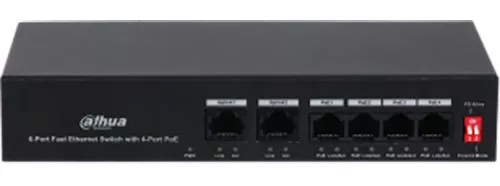 Dahua 6-Port Fast Ethernet 4-Port PoE Switch | PFS3006-4ET-36