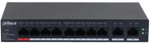 DAHUA 10-PORT CLOUD MANAGED DESKTOP GIGABIT SWITCH WITH 8-PORT POE | CS4010-8GT-110