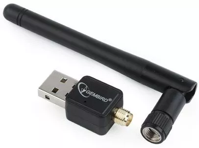 Gembird Wireless Adapter 5dBi USB WiFi 150 Mbps, Chipset: MT7601U