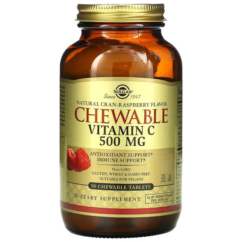 Tablete vitamina C za žvakanje sa ukusom maline 500 mg 90 komada