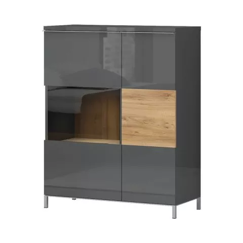 VITRINA V90-2KS/ON IZ KOLEKCIJE ONYX