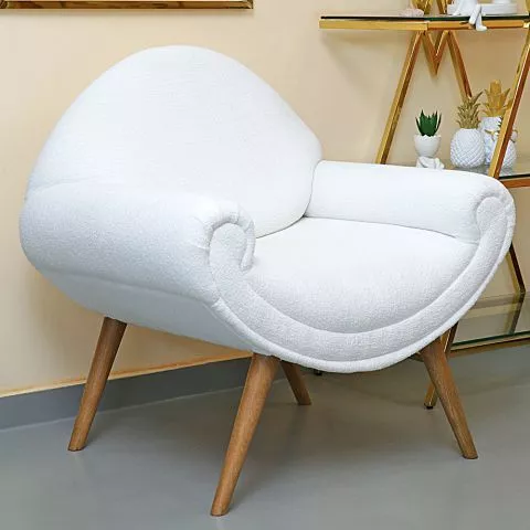 FOTELJA BELA GONDOLA Y-21 83X48X85