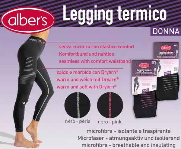 Albers Legging Termico Muške Crne L-XL