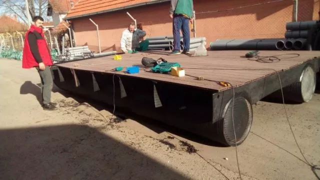 PLASTIČNI PONTON Ø 1200 MM NOSIVOST 565 KG / M