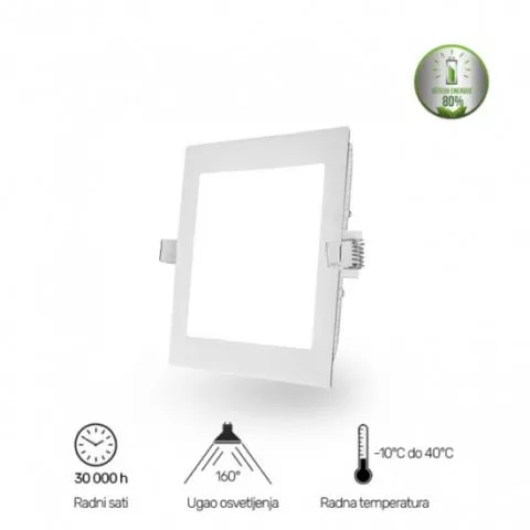 LED UGRADNI PANEL U/Z KNS1-03W 4000K 200149