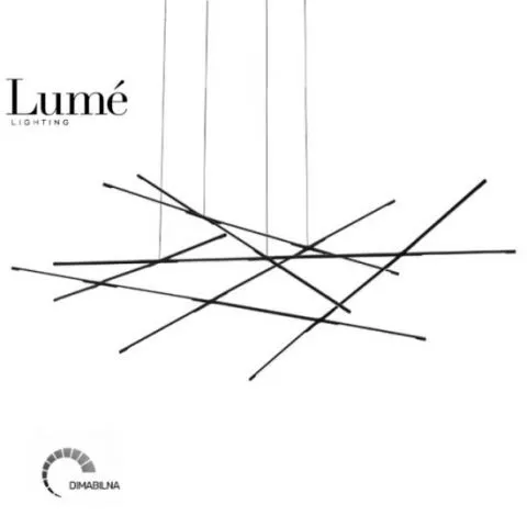 ARIA LUSTER LED DIM 92W 3000K CRNA 201510