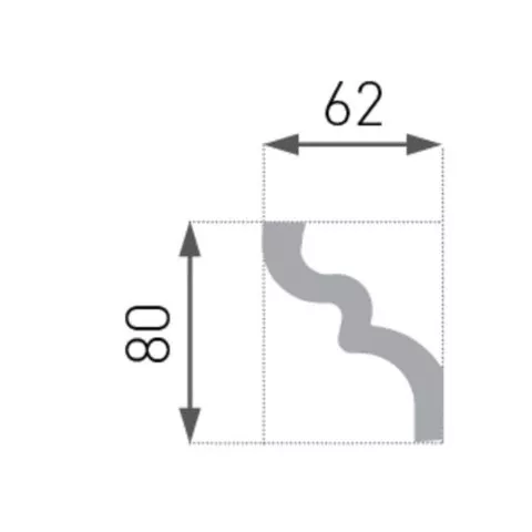Stiropor lajsna SLU-719