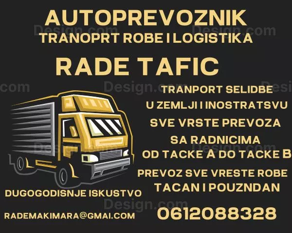 SELIDBE TRANSPORT ROBE I LOGISTIKA SA RADNICIMA I BEZ VISEGODISNJE ISKUSTVO
