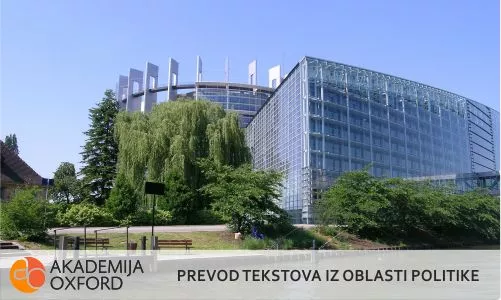 Prevod tekstova iz oblasti Politike - engleski jezik