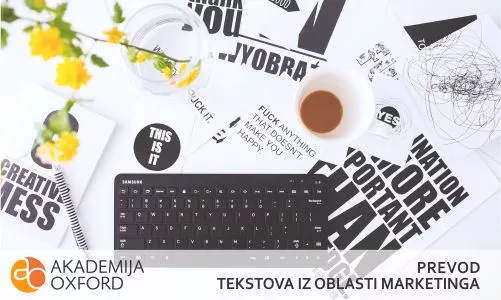 PREVOD TEKSTOVA IZ OBLASTI MARKETINGA - ENGLESKI JEZIK