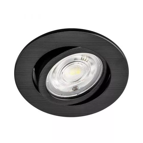 LED spot 3u1 7W crna krug