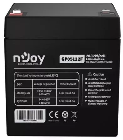 NJOY GP05122F LEAD-ACID AGM PUNJIVA BATERIJA