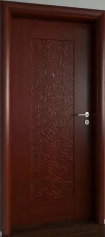 ULAZNA VRATA SA GRAVUROM FURNIR / DRVO UV120
