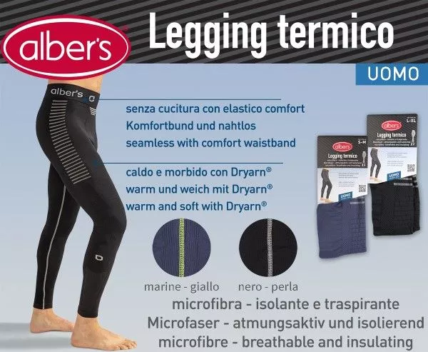 Albers Legging Termico Muške Crne S-M