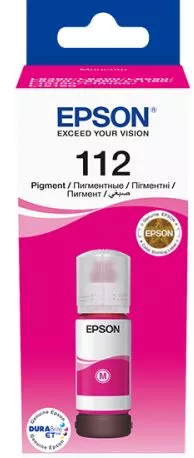 EPSON ORIGINAL PRINTER INK/MASTILO 112 ECOTANK PIGMENT MAGENTA INK BOTTLE | C13T06C34A