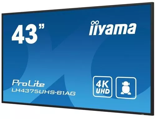 IIYAMA 43'' PROLITE LH4375UHS-B1AG PROFESSIONAL DIGITAL SIGNAGE 24/7 MONITOR
