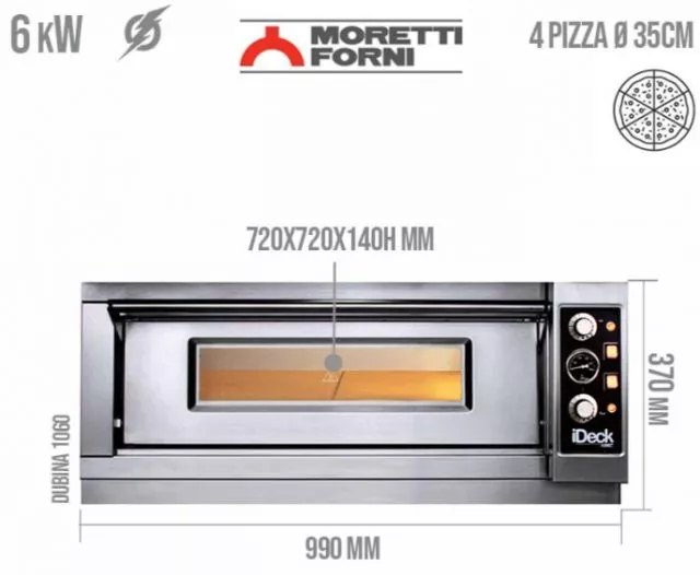 PICA PEĆ MORETTI FORNI IDECK PM-72.72