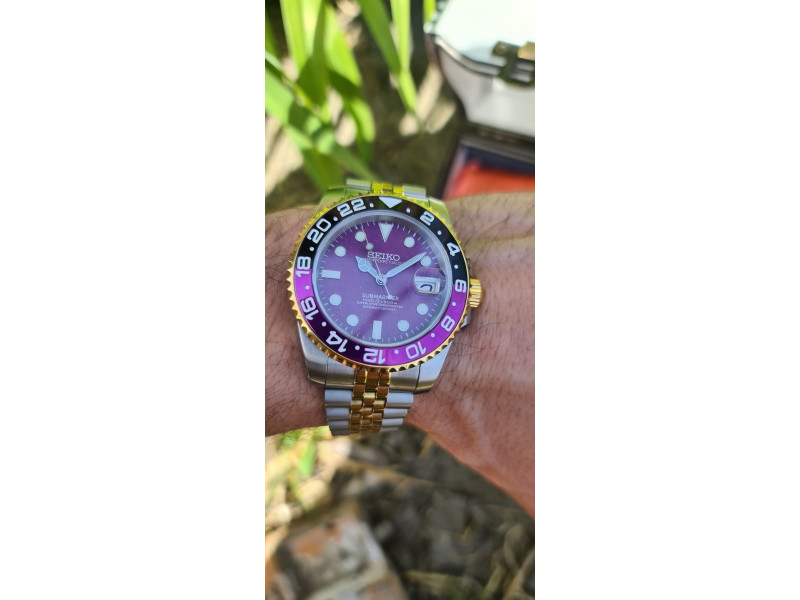 Seiko MOD GMT-Master II Purple Starry Sky