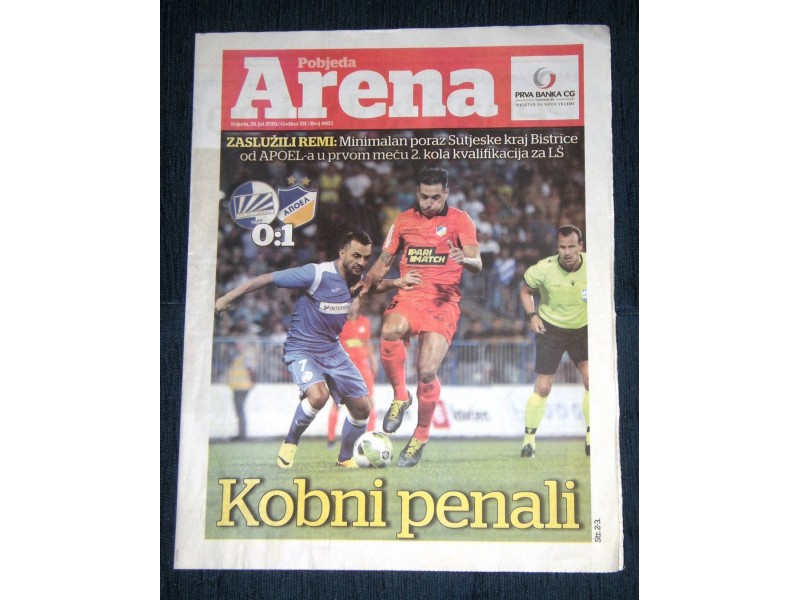 2019, SUTJESKA - APOEL! Liga šampiona.